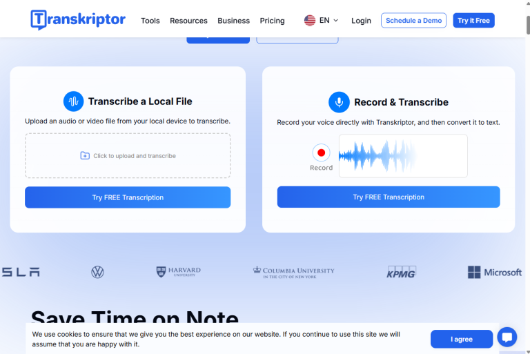 Transkiptor เครื่องมือแปลงไฟล์เสียงเป็นข้อความอัตโนมัติ - NOVELBIZ
